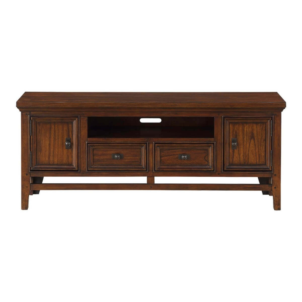 Frazier Park Wood Entertainment Set, Cherry by Homelegance
