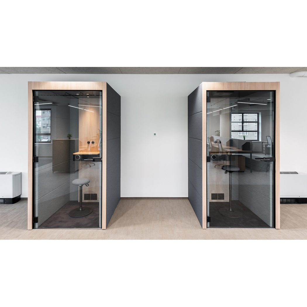 Silent Room S Small Soundproof Phone Booth Acoustic Pod with Fabric ...