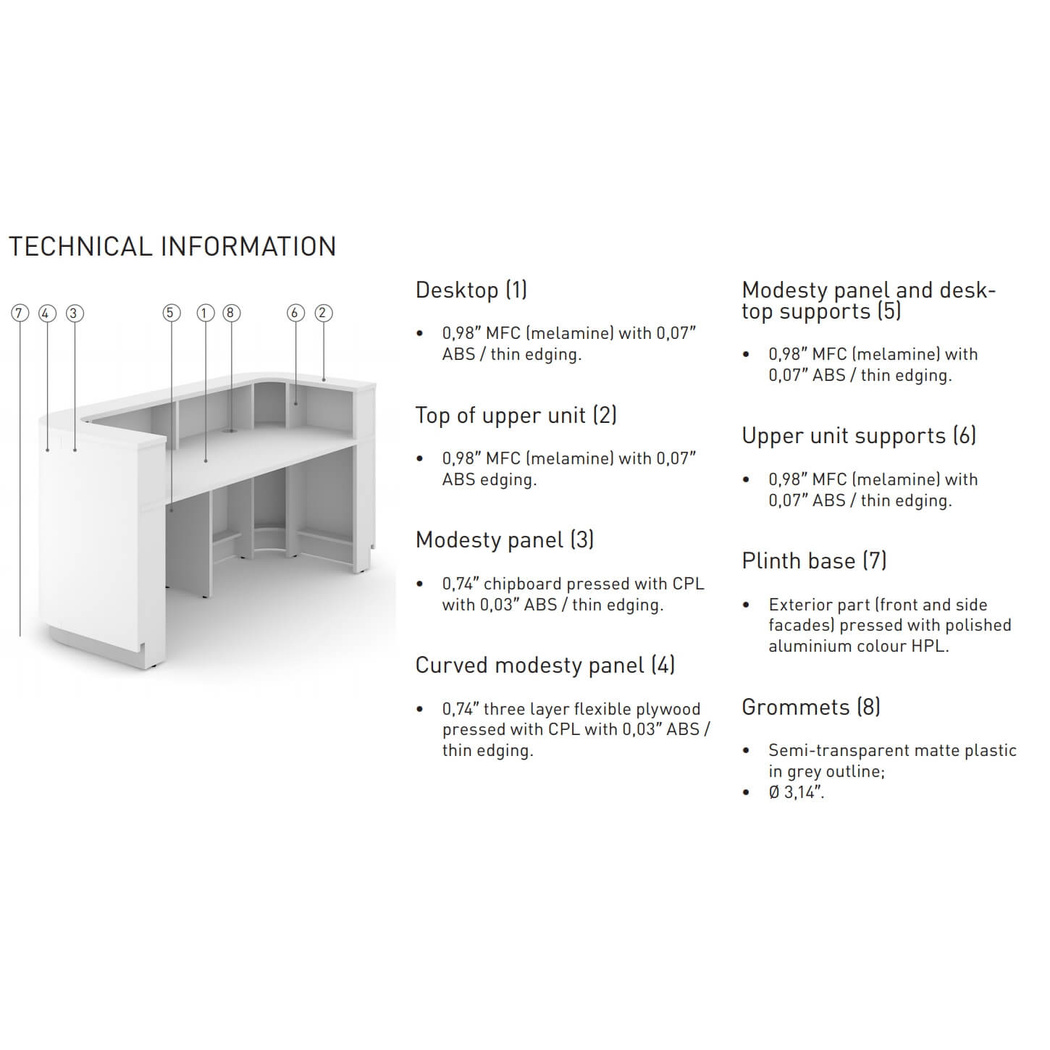 Cozy Reception Desk by Kansole