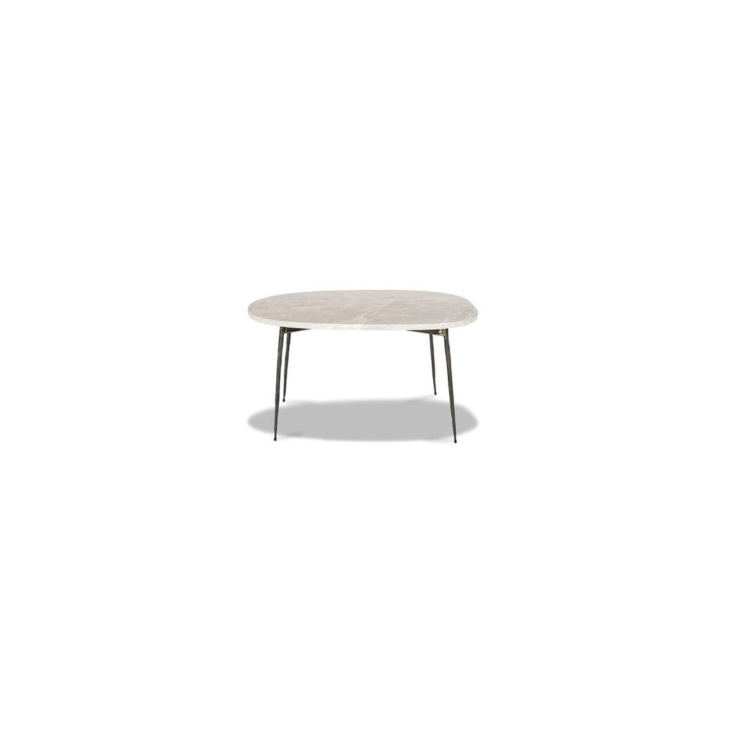 Tuk Tuk Marble Coffee Table, Small, Grey by Mobital