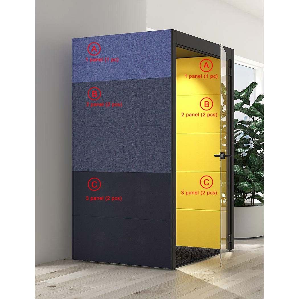 Silent Room S Small Soundproof Acoustic Office Pod with Melamine Walls ...