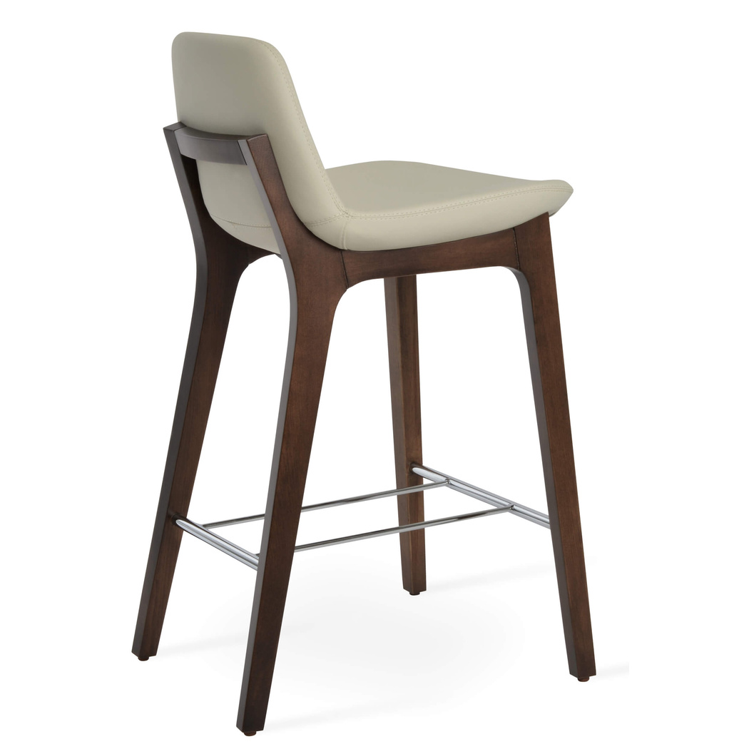 Pera Wood Handle Back Counter Stool by SohoConcept Furniture