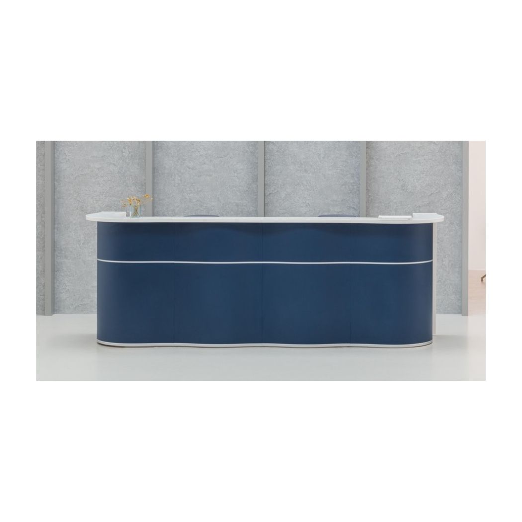 Wave 140 Straight Counter Reception Desk by MDD Office Furniture